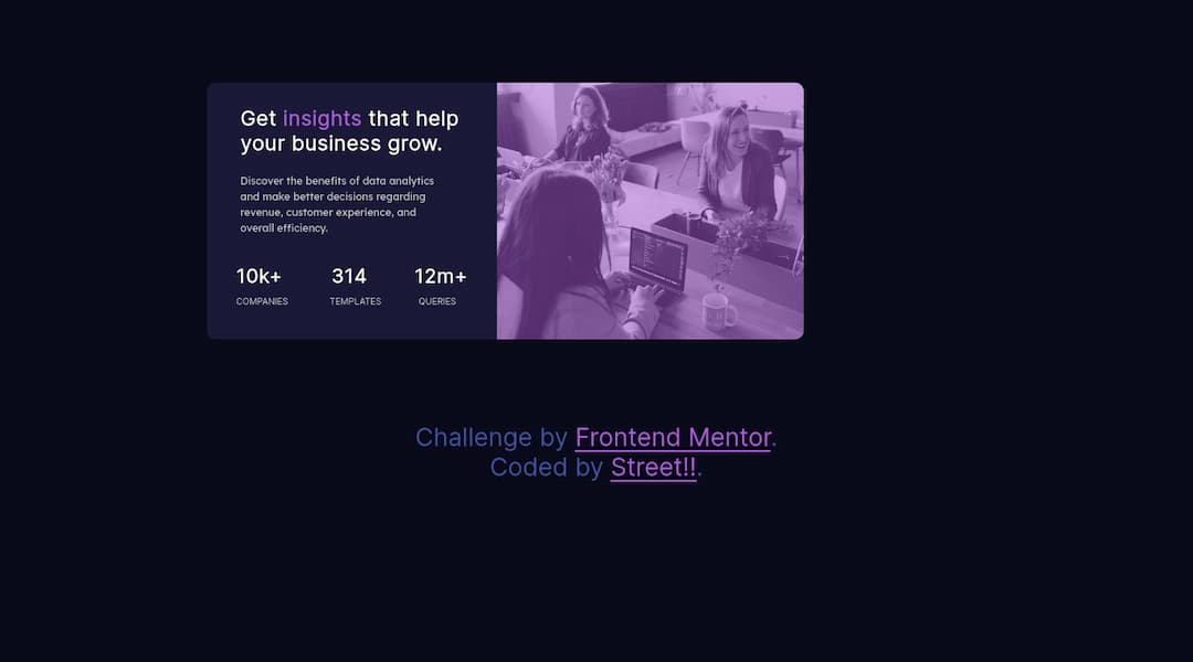 Frontend Mentor | Used Css and Html with responsive design coding challenge solution