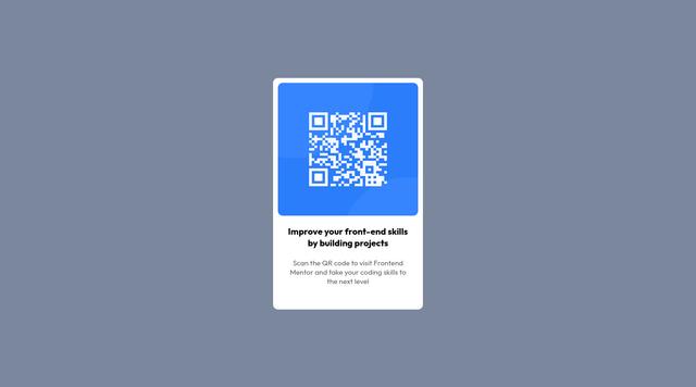Frontend Mentor | Qr-code component using HTML and CSS coding challenge solution