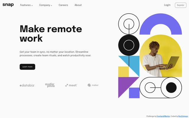 Frontend Mentor | Intro section with dropdown navigation coding challenge solution