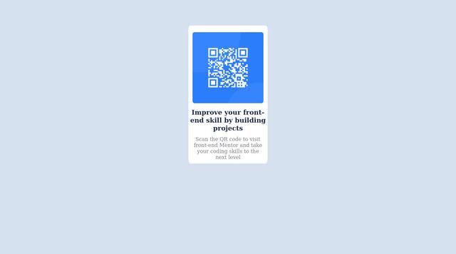 Frontend Mentor | Responsive QR-code by using CSS (flex) coding challenge solution