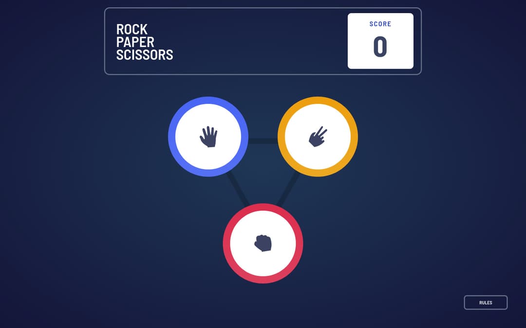 Frontend Mentor | rock paper scissors | HTML | CSS | vanilla JS coding ...