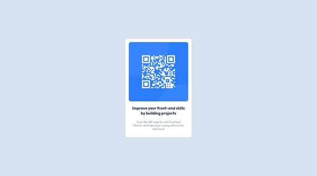 Frontend Mentor | Qr-Card With HTML, CSS coding challenge solution