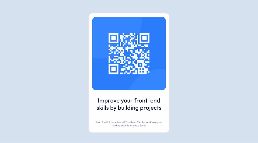 Frontend Mentor | Qr code page using Flexbox coding challenge solution