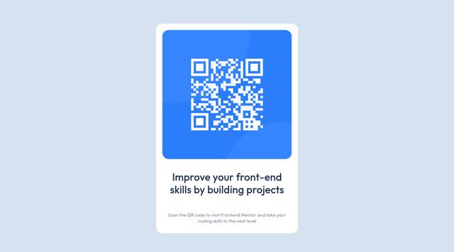 Frontend Mentor | Qr code page using Flexbox coding challenge solution