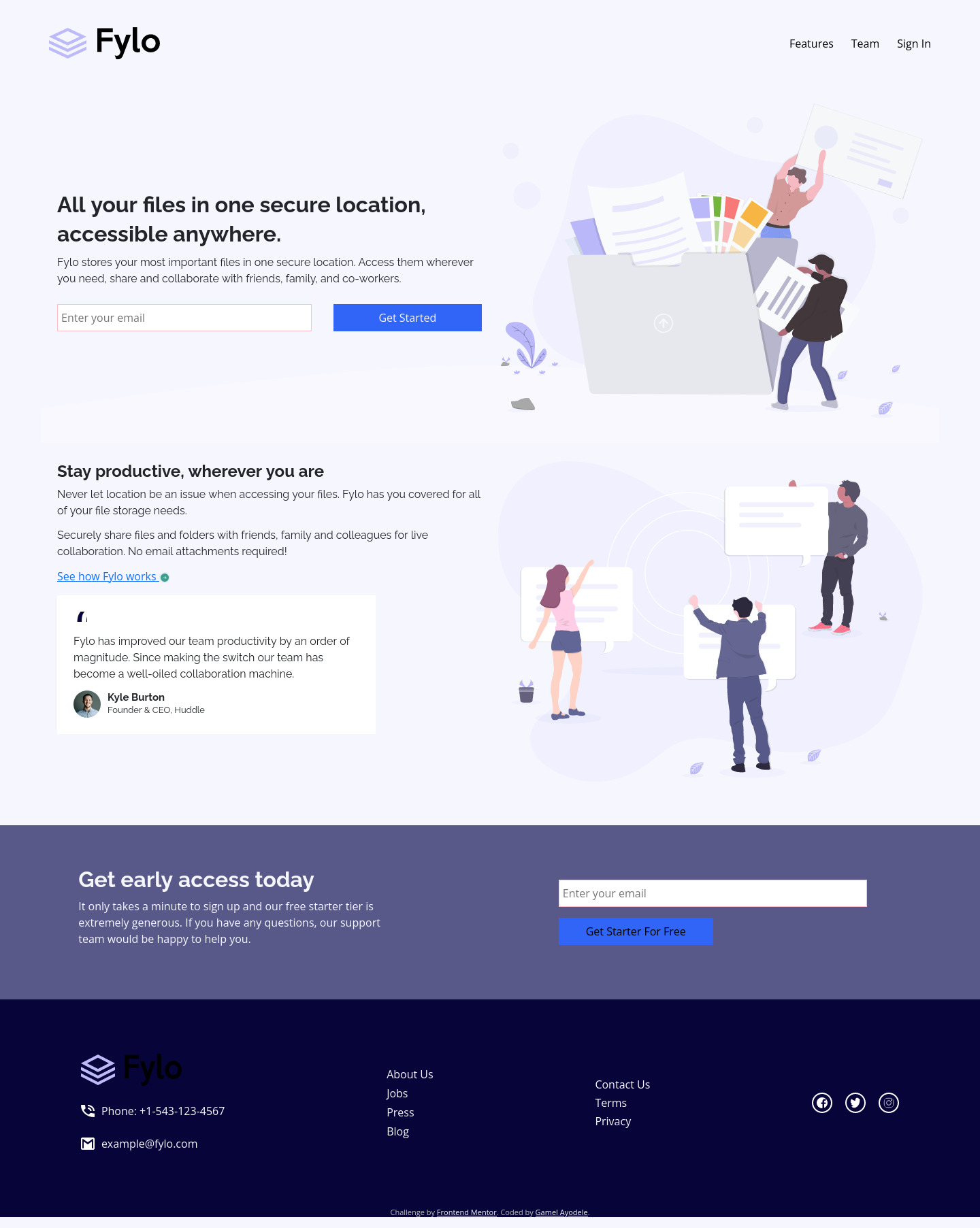 Frontend Mentor | Responsive page with bootstrap, Html and Css coding ...