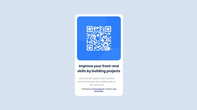 Frontend Mentor | QR Code Component using Flex coding challenge solution