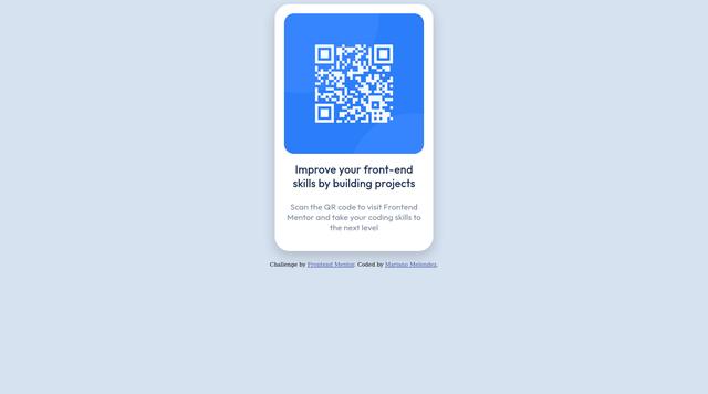 Frontend Mentor | qr card component. 1st submition coding challenge solution