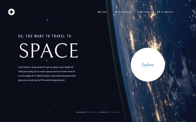 Frontend Mentor | Space tourism multi-page website using Bootstrap & JS with JSON data coding ...