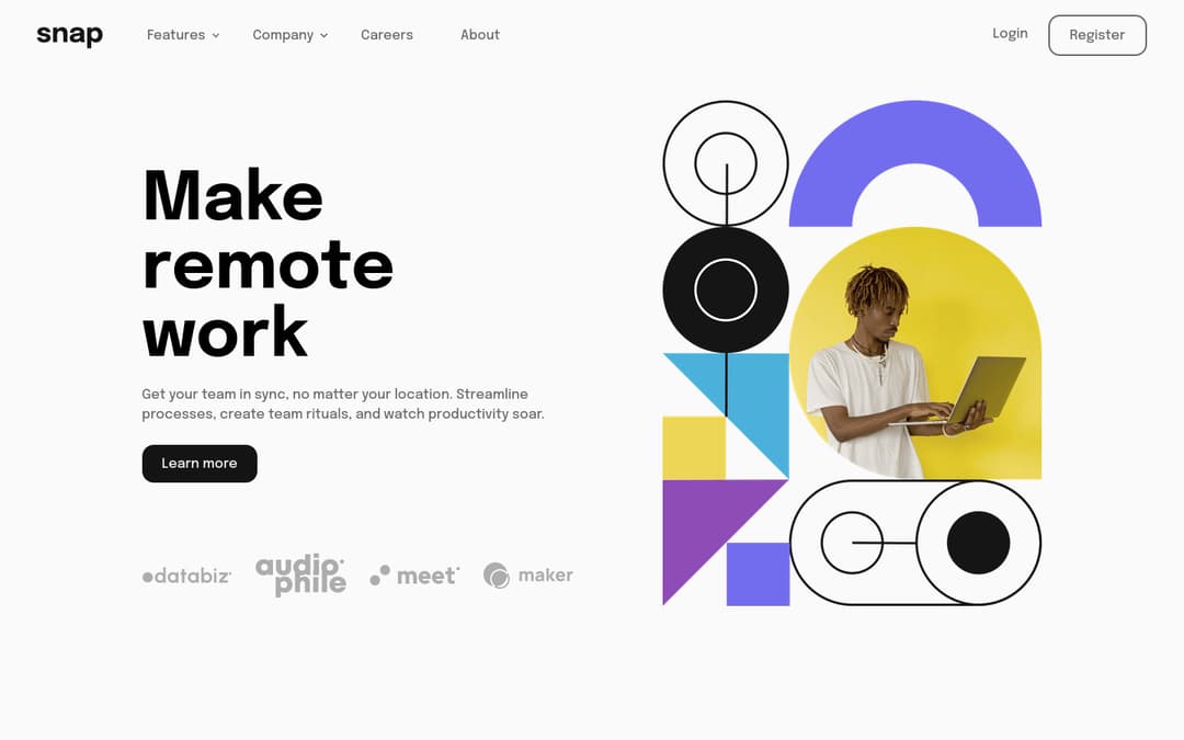 Frontend Mentor | Intro section with dropdown navigation coding challenge solution