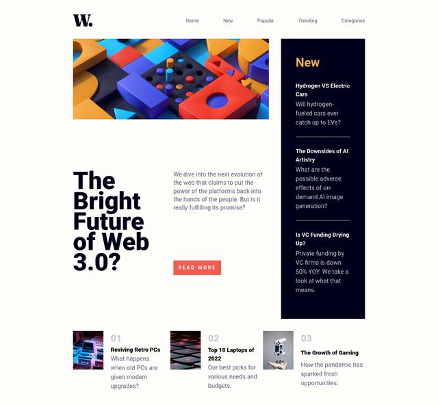 Frontend Mentor | Responsive landing page using CSS and JS, Mobile First coding challenge solution