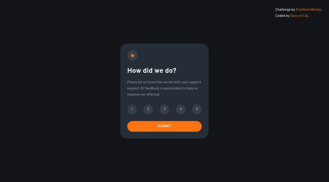 Frontend Mentor | Interactive ratings card html css jQuery and animate.css toastr alerts coding ...