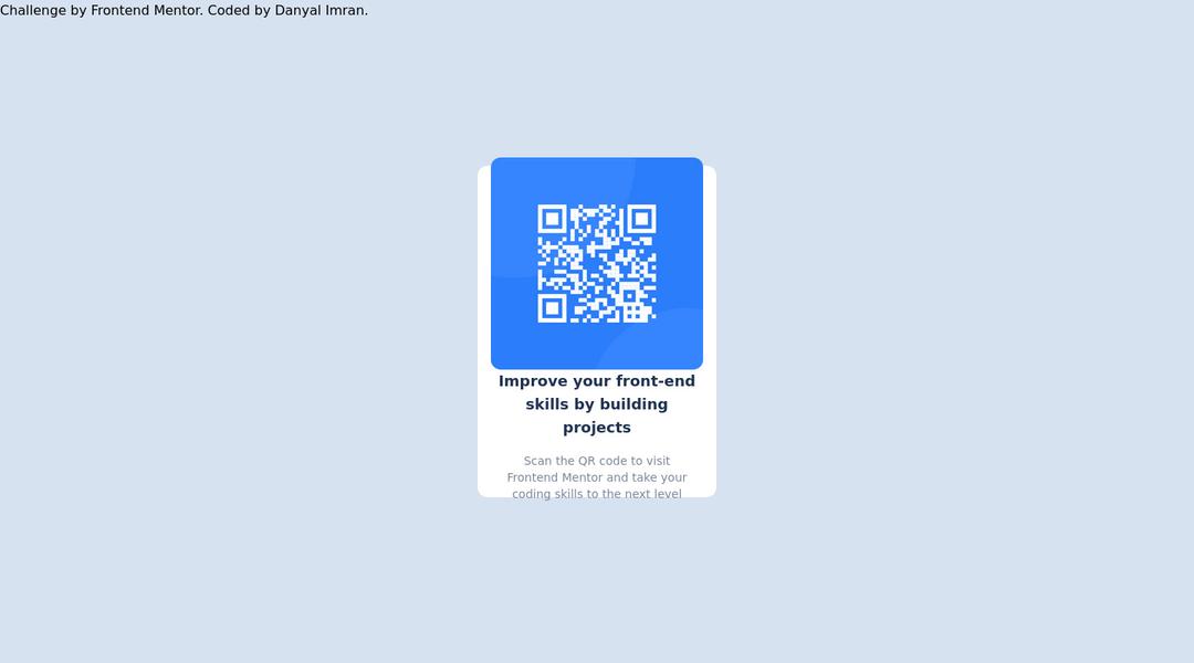 Frontend Mentor | QR-Code Front-end challenge built with tailwindCSS coding challenge solution