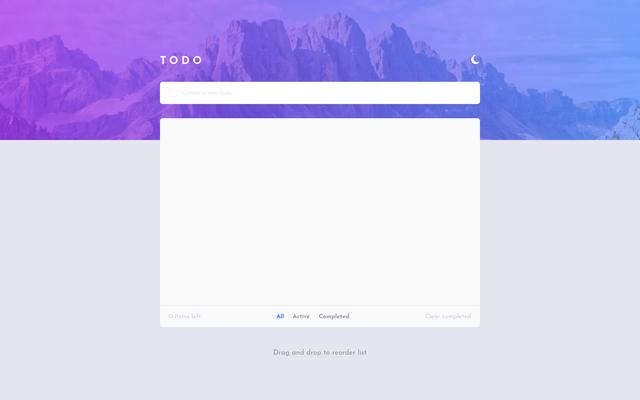 Frontend Mentor | Todo app using react, typescript, redux and sass coding challenge solution