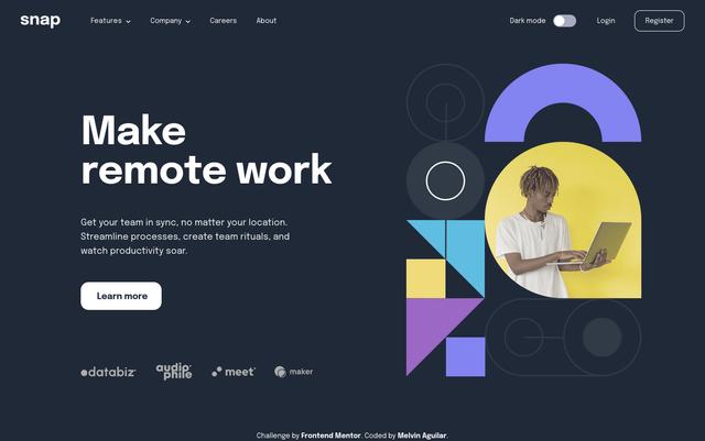 Frontend Mentor | Intro section with dropdown navigation (React + Tailwind + Dark mode) coding ...