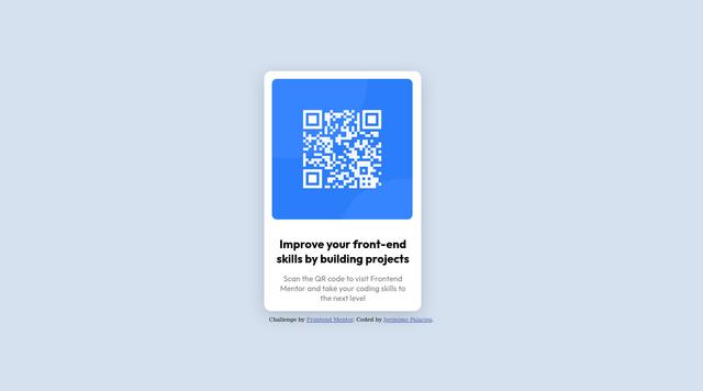Frontend Mentor | QR Component using HTML and CSS coding challenge solution