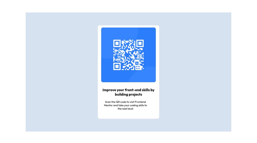 Frontend Mentor | Responsive QR-CODE page coding challenge solution