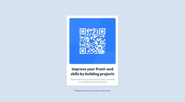 Frontend Mentor | Mobile First - QR Code Component coding challenge solution