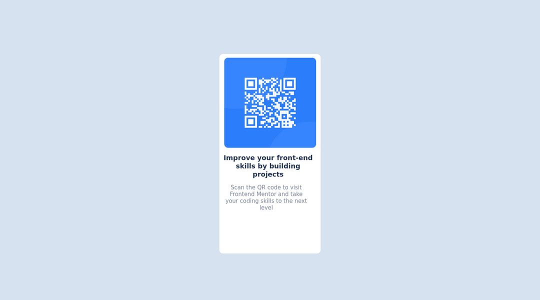 Frontend Mentor | qr-code-component-main using flex-box coding challenge solution