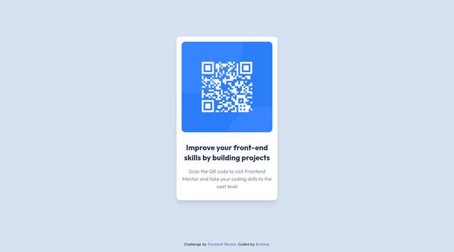Frontend Mentor | QR Code Component using HTML and Tailwind CSS (Play CDN) coding challenge solution