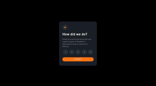 Frontend Mentor Interactive Rating Component Using Javascript Coding