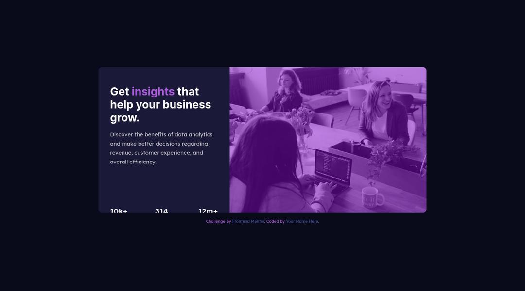 Frontend Mentor | CSS Grid, Flexbox coding challenge solution