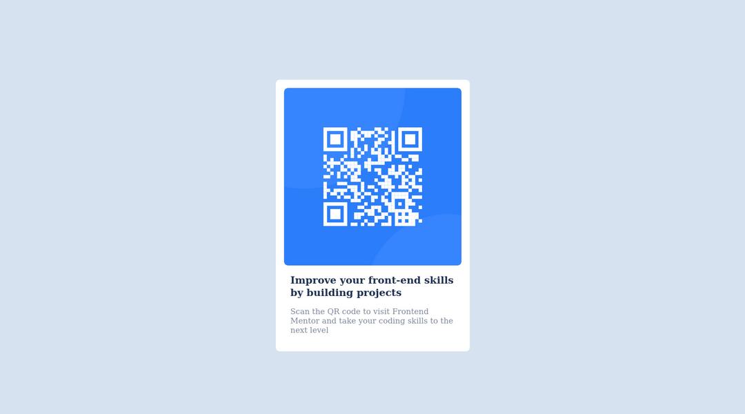 Frontend Mentor | QR Code layout coding challenge solution