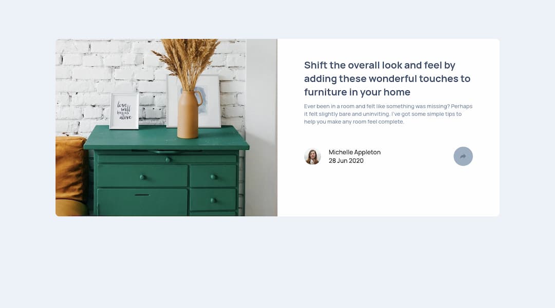 Frontend Mentor | Article preview component coding challenge solution