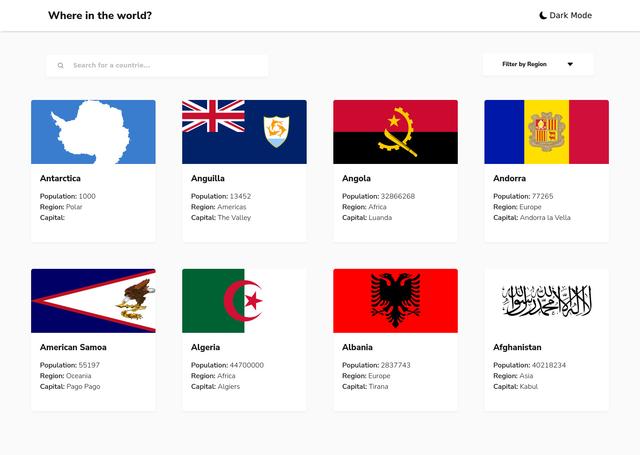 Frontend Mentor | REST-Countries-API coding challenge solution
