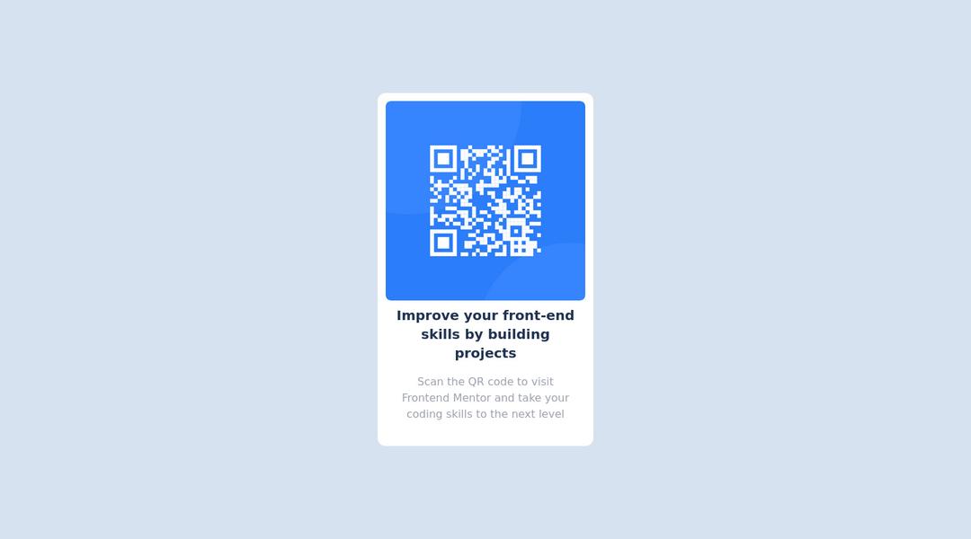 Frontend Mentor | Tailwindcss QR code coding challenge solution