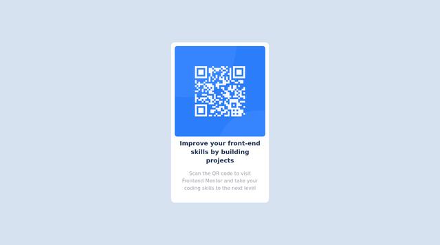 Frontend Mentor | Tailwindcss QR code coding challenge solution