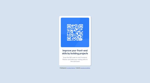 Frontend Mentor | QR-code-component [HTML & CSS] coding challenge solution