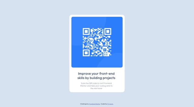 Frontend Mentor | qr code using css and html coding challenge solution