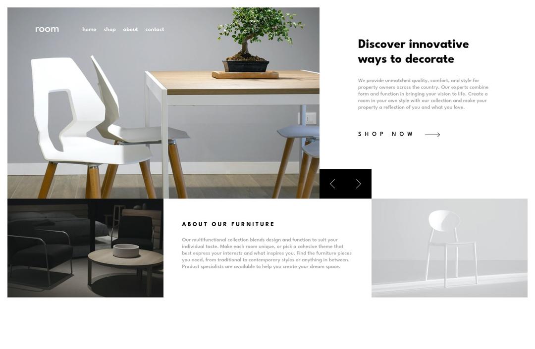 Frontend Mentor | Room homepage using React, Tailwind coding challenge solution