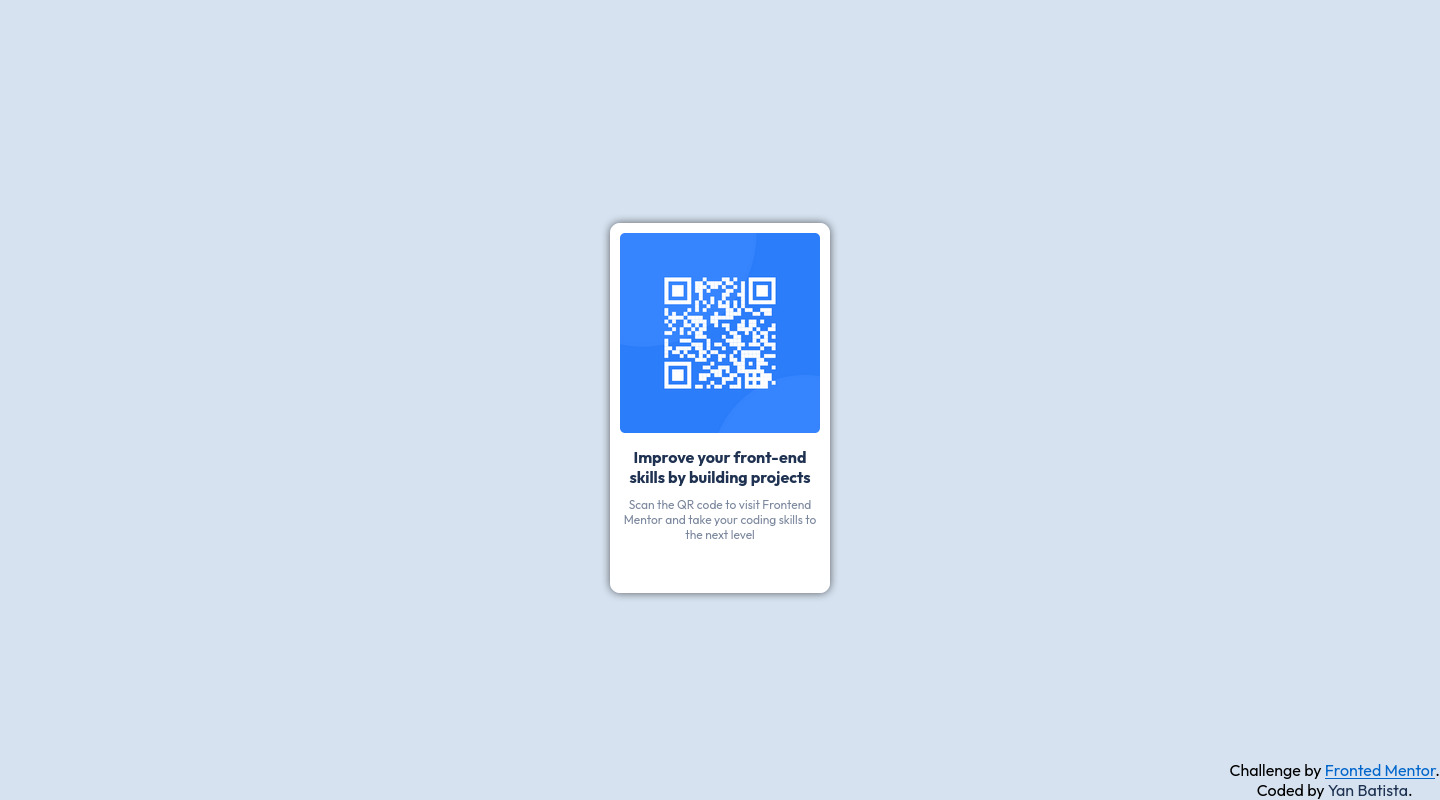 Frontend Mentor | Qr-code template using CSS flex-box coding challenge solution