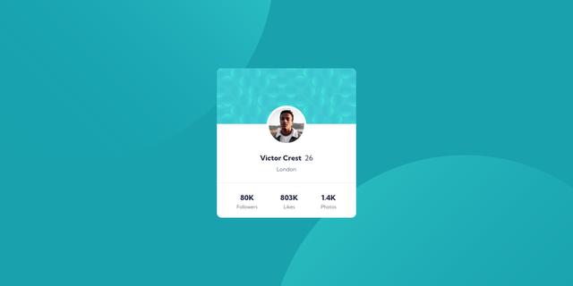 Frontend Mentor | challenge profile card component using HTML CSS coding challenge solution