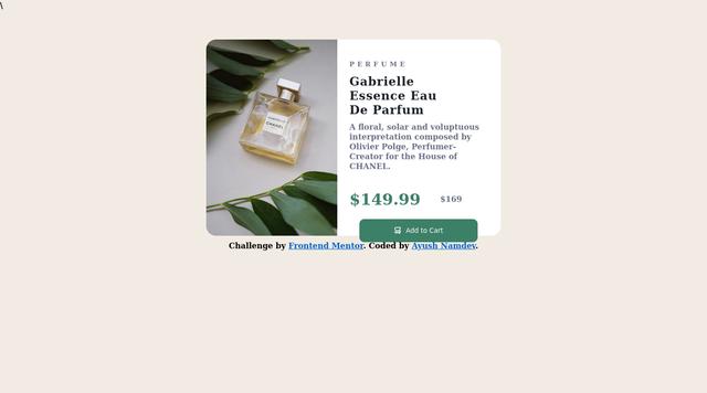 Frontend Mentor | Product-preview Card coding challenge solution