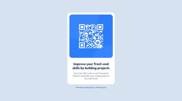 Frontend Mentor | Responsive QR-code component using CSS Grid coding challenge solution