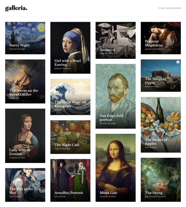 Frontend Mentor | Galleria slideshow using React & Tailwind coding challenge solution