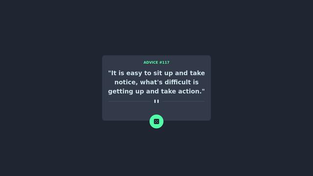 Frontend Mentor | Advice generator app using React and Tailwind css coding challenge solution