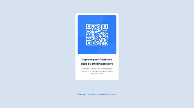 Frontend Mentor | QR code component using flexbox coding challenge solution