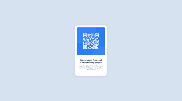 Frontend Mentor | Responsive QR Code page using HTML and CSS coding challenge solution