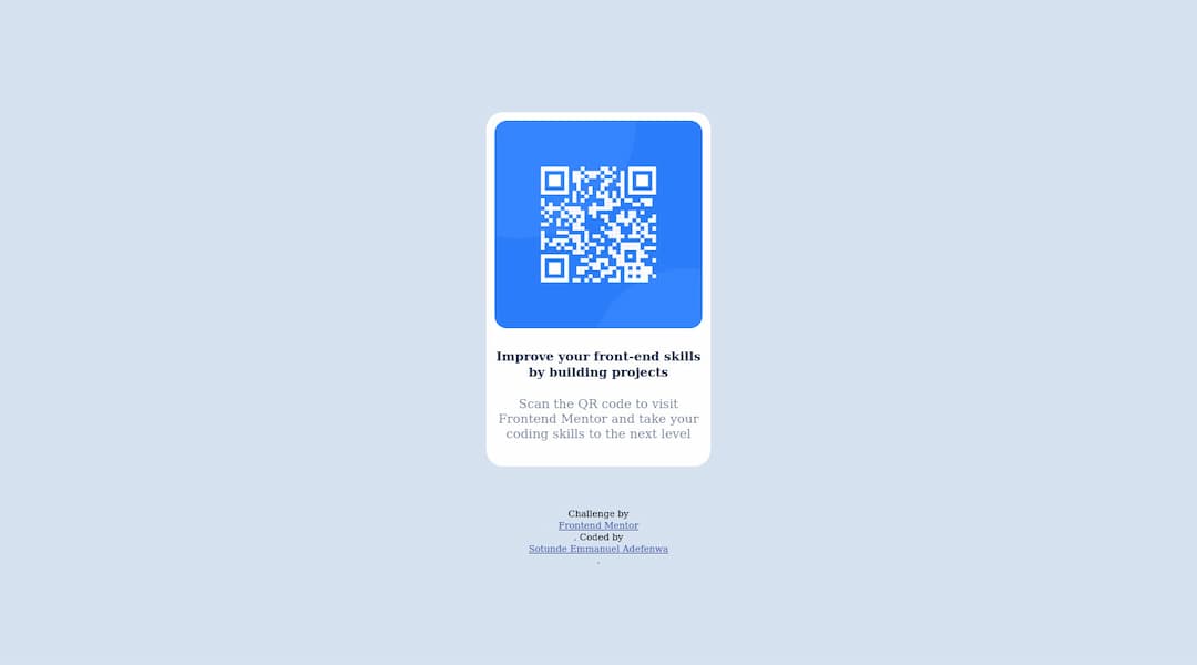 Frontend Mentor | QR Code with HMTL and CSS coding challenge solution