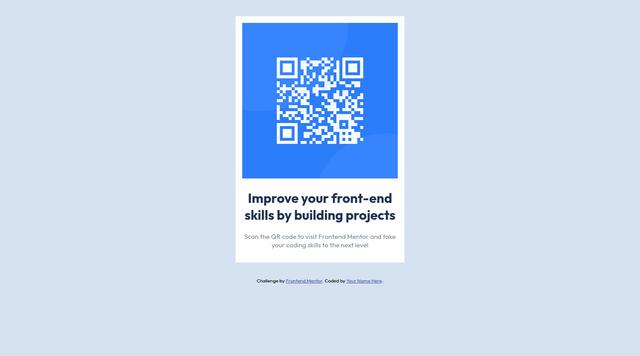Frontend Mentor | QR Code Component Using Native CSS coding challenge solution