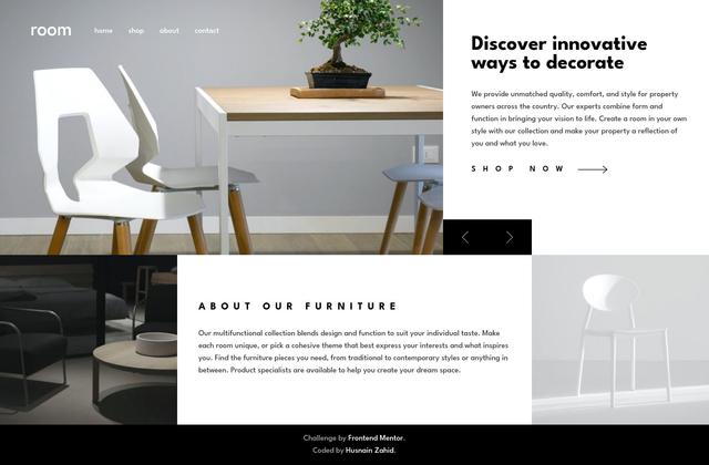 Frontend Mentor | Room Homepage Master | HTML CSS Javascript coding ...