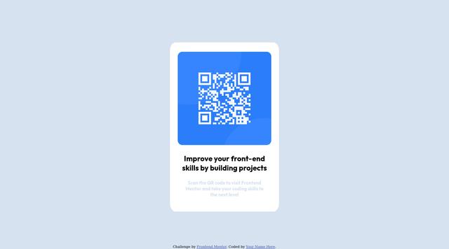 Frontend Mentor | Responsive QR component using HTML and css only coding challenge solution