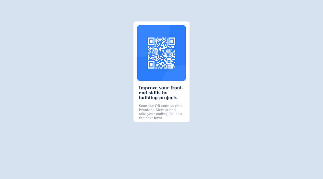 Frontend Mentor | QR Code for frontend mentor coding challenge solution