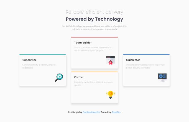 Frontend Mentor | Four Cards Section using Flex-box, Google font with some Animations coding ...