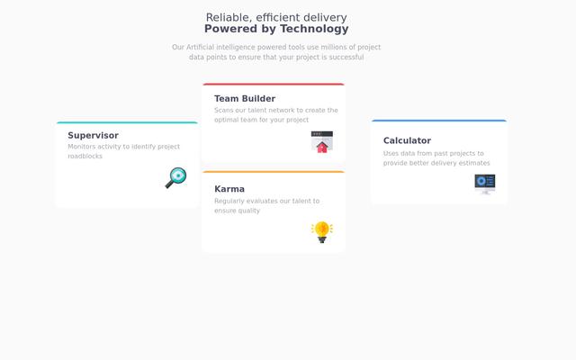 Frontend Mentor | Four card feature using Flex and positioning properties coding challenge solution