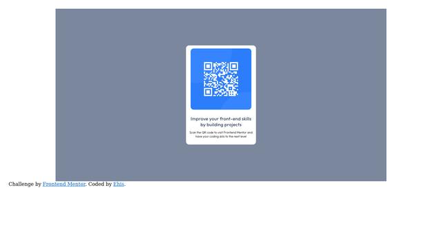 Frontend Mentor | QR code using VS code coding challenge solution