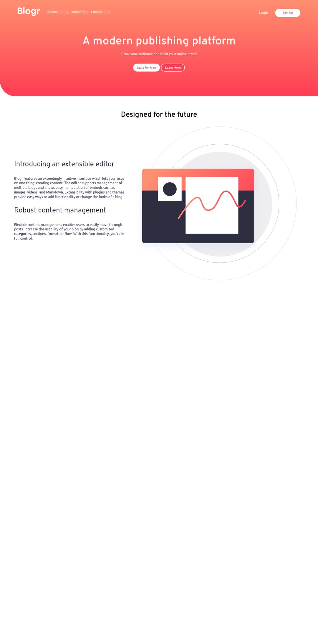Frontend Mentor | blorgs landingpage using html css and javascript coding challenge solution